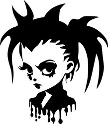 Goth - high quality logo ideal for t-shirt Vector Image