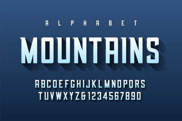 Retro alphabet Royalty Free Vector Image - VectorStock