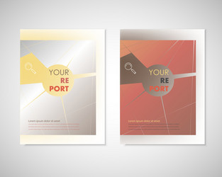 Modern abstract geometric background white cover Vector Image