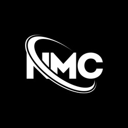 Nmc logo letter design Royalty Free Vector Image
