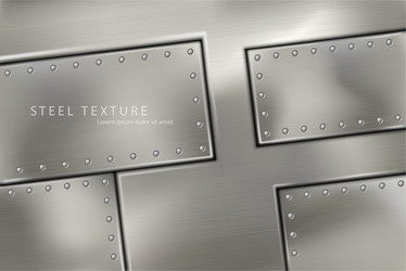 Riveted steel rivets and screws metal Royalty Free Vector