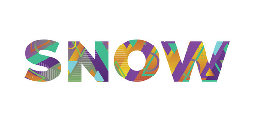 Snow Word Vector Images (over 4,300)
