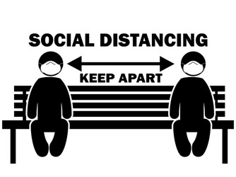 Keep apart icons set Royalty Free Vector Image