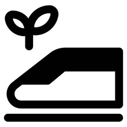 Environmentally sustainable rail for mass transit Vector Image