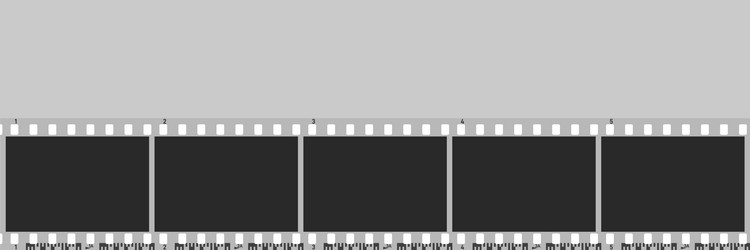 Photo strip frame camera roll frames in different Vector Image