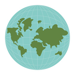 World planet earth with maps Royalty Free Vector Image