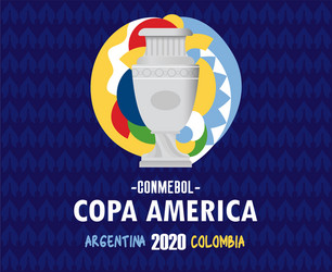 Copa america 2020 groups Royalty Free Vector Image