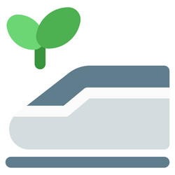 Environmentally sustainable rail for mass transit Vector Image