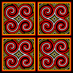 Traditional ethnic pattern from toraja indonesia Vector Image