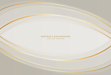 Abstract 3d gold curve template luxury Royalty Free Vector
