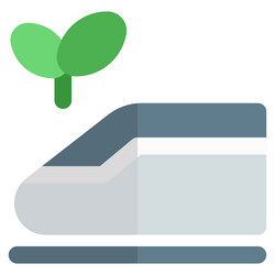 Environmentally sustainable rail for mass transit Vector Image