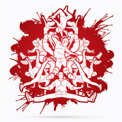 Dancer Splatter Vector Images (52)