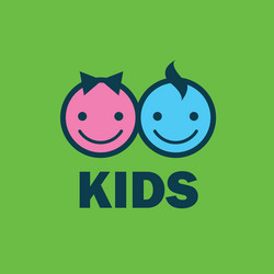 Logo kids Royalty Free Vector Image - VectorStock