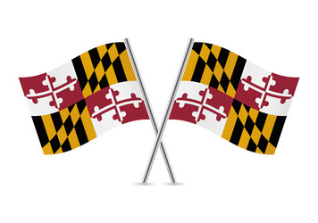 Flag howard county in maryland usa Royalty Free Vector Image
