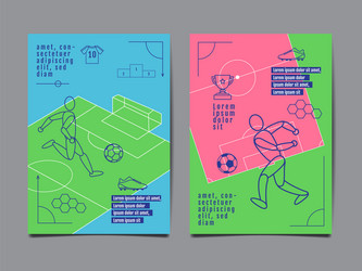Template sport layout design flat design single Vector Image