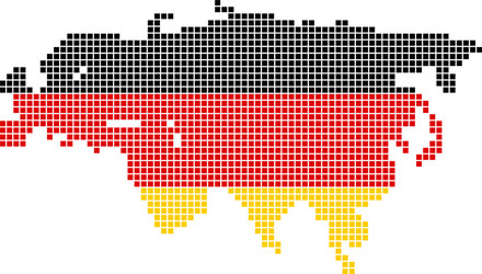Germany Pixel Map Vector Images (over 170)