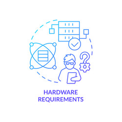 Software requirement description Royalty Free Vector Image