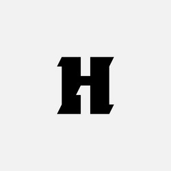 B7 - logo design element or icon 7b dynamic Vector Image