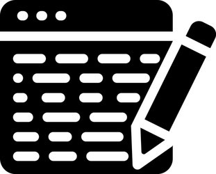 Article writing Royalty Free Vector Image - VectorStock