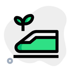 Environmentally sustainable rail for mass transit Vector Image