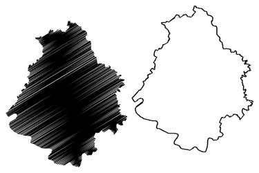 India Uttar Pradesh Map Vector Images (over 380)