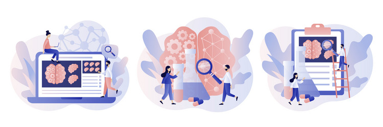 Neurology concept doctor neurologist Royalty Free Vector