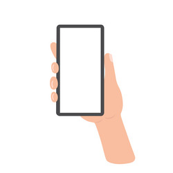 Hand phone - concept flat design Royalty Free Vector Image