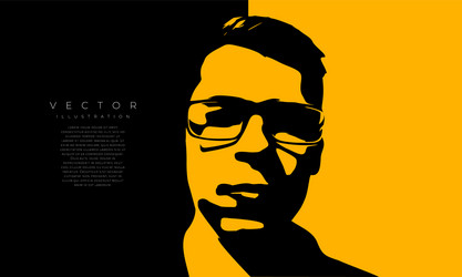 Man with a poster with an inscription friday Vector Image