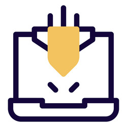 Cyber attack unauthorized access to a computer Vector Image