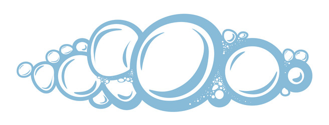 Soap suds with bubbles Royalty Free Vector Image