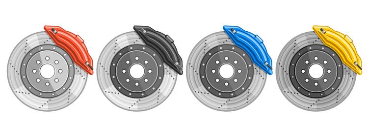 Disc brake logo Royalty Free Vector Image - VectorStock