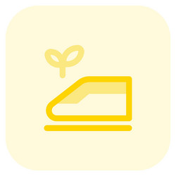 Environmentally sustainable rail for mass transit Vector Image