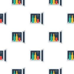 Mini-bar icon in black style isolated on white Vector Image