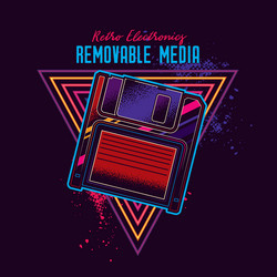 Removable media floppy Royalty Free Vector Image