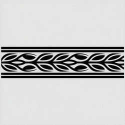 Wheat Grain Border - Elegant Pattern Royalty Free Vector