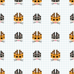 Cat 8bit Vector Images (over 180)