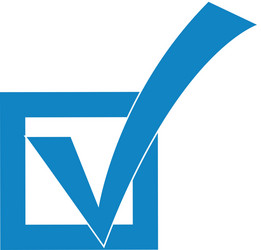 Check mark icon checkmark approved symbol Vector Image