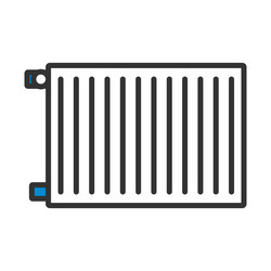 Icon of radiator Royalty Free Vector Image - VectorStock