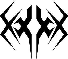 Initial xx logo design with shield style Vector Image