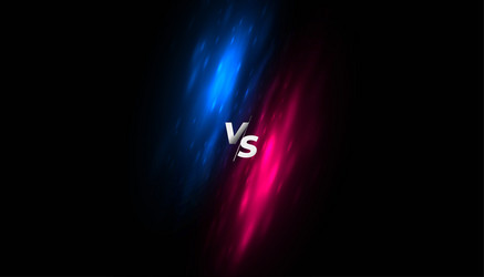 Gamer streamer versus vs banner for tournament Vector Image