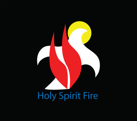 Fire holy spirit Royalty Free Vector Image - VectorStock