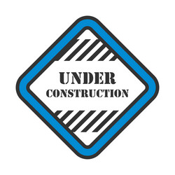 Icon of under construction Royalty Free Vector Image