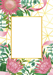 Protea Watercolor Border Vector Images (over 100)