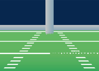 American football field scene icon Royalty Free Vector Image