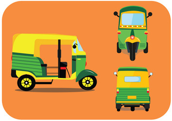 Image of indian three wheeler Royalty Free Vector Image
