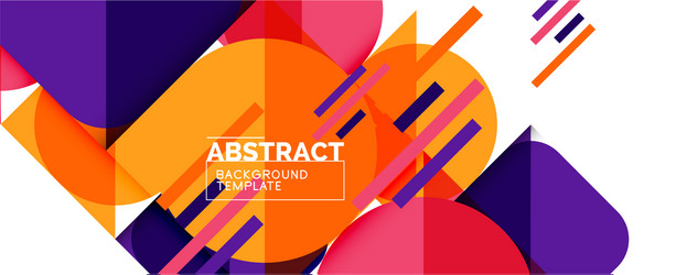 Abstract background simple color geometric shapes Vector Image