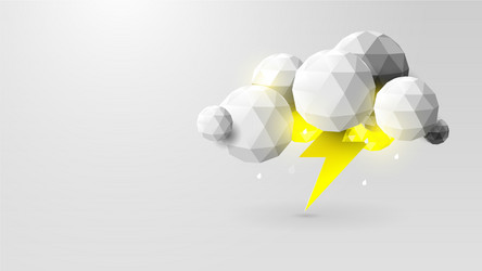 Lightning storm cut out high quality Royalty Free Vector