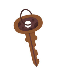Cartoon keys secret mystery Royalty Free Vector Image
