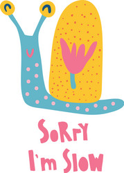 Snail slow Royalty Free Vector Image - VectorStock