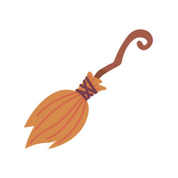 Witch magic broom for flying in the sky Royalty Free Vector